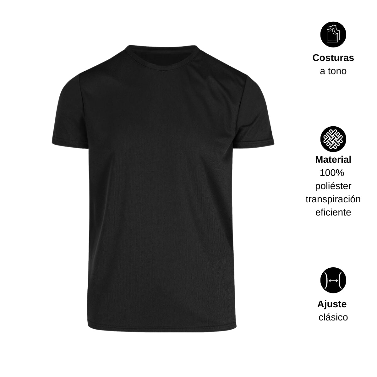 Playera Pro Dry Hombre Blue & White Poliéster – Redberry